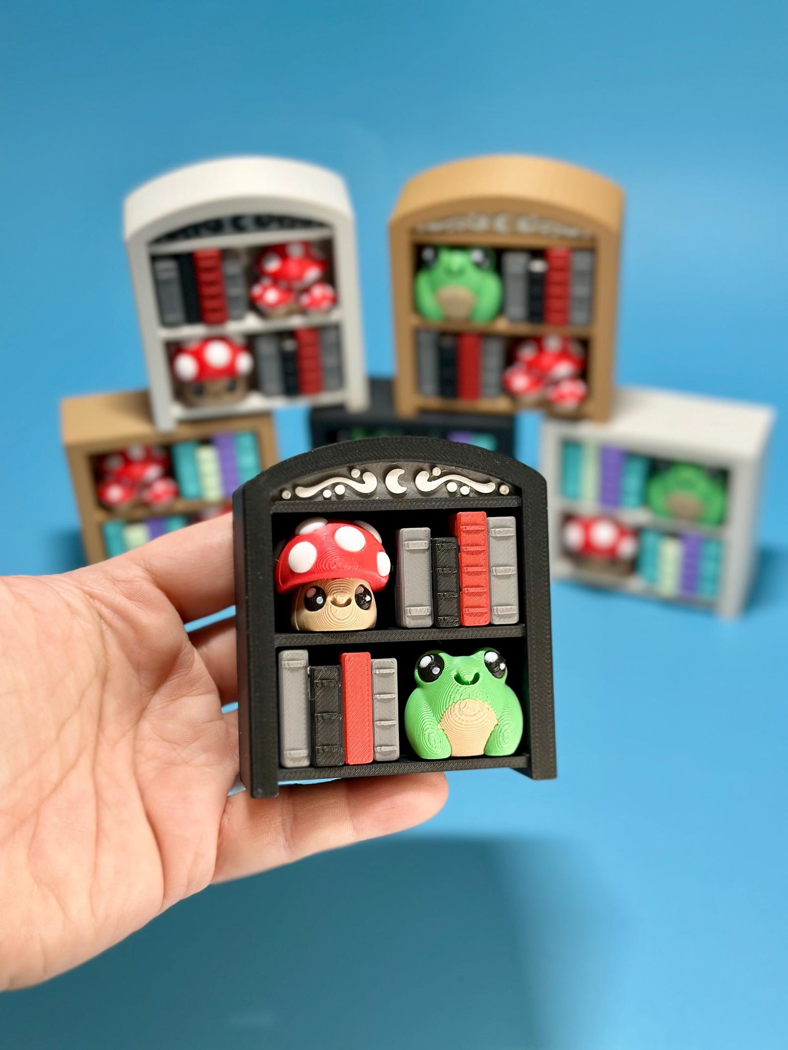Cozy Book Nook Bookshelf Fidget Multi-clickers: 3D Printed Build Your ...