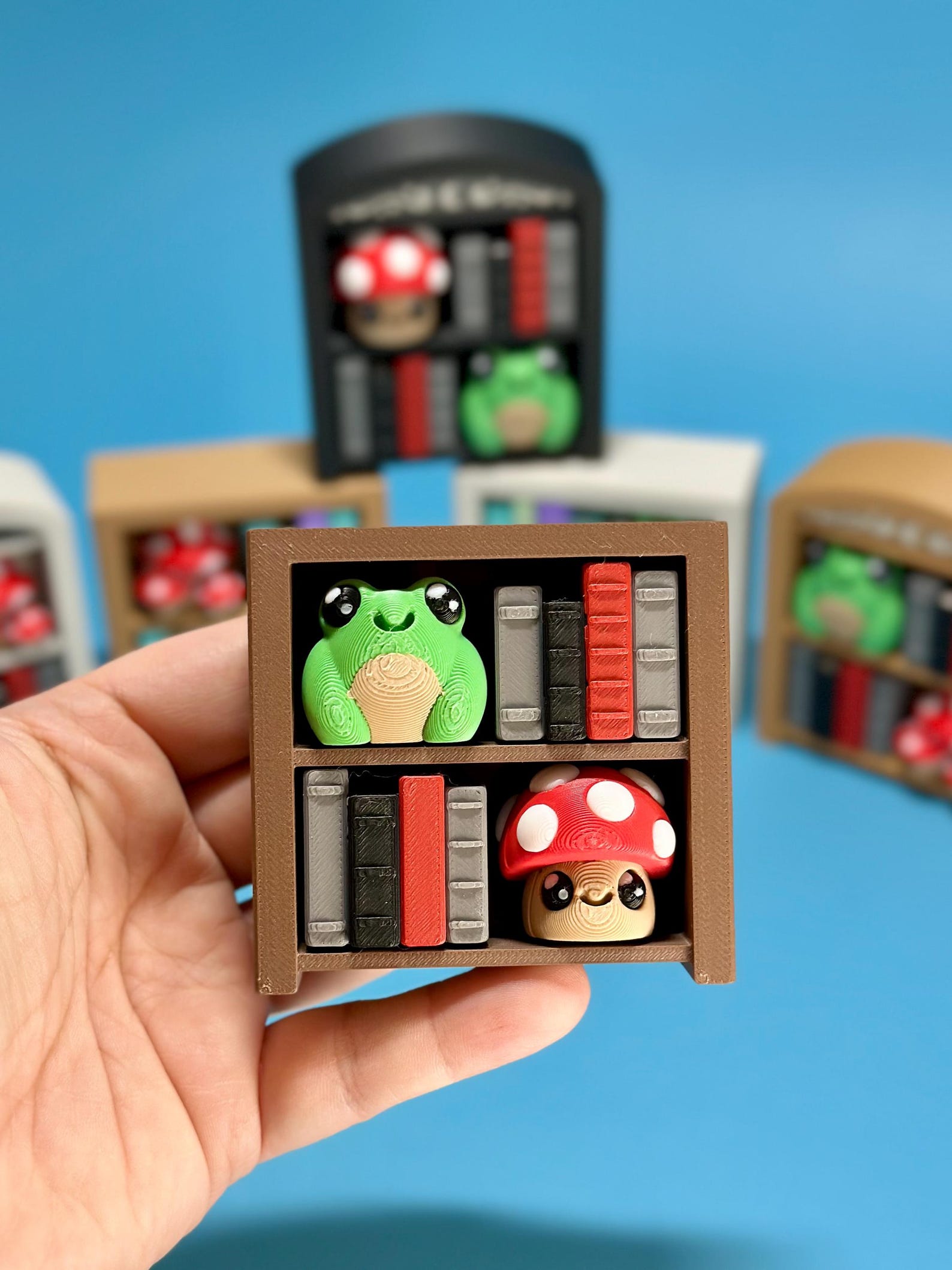 Cozy Book Nook Bookshelf Fidget Multi-clickers: 3D Printed Build Your ...