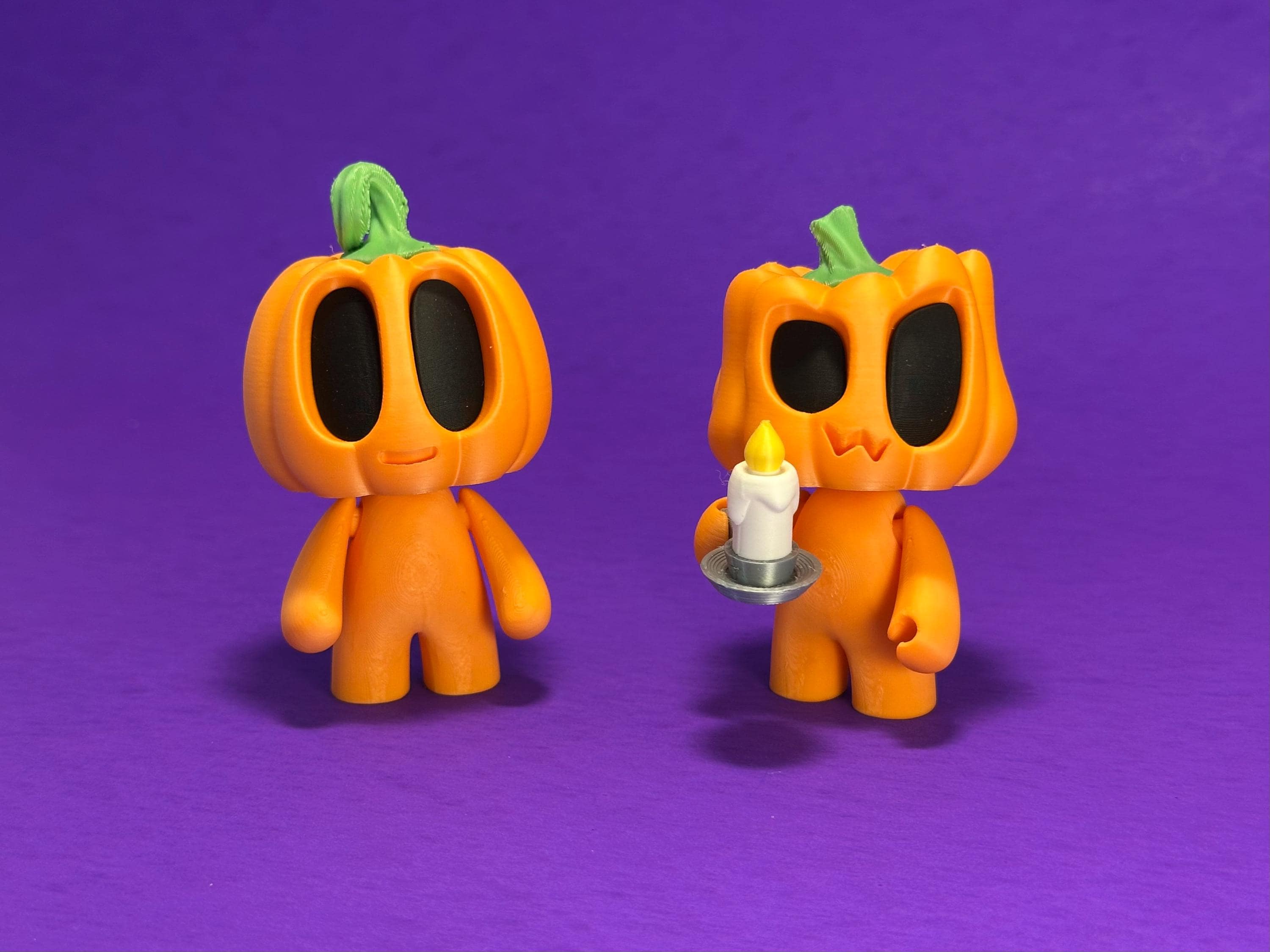 3D Printed Articulated Customizable Blob Pumpkin Figures, Halloween ...