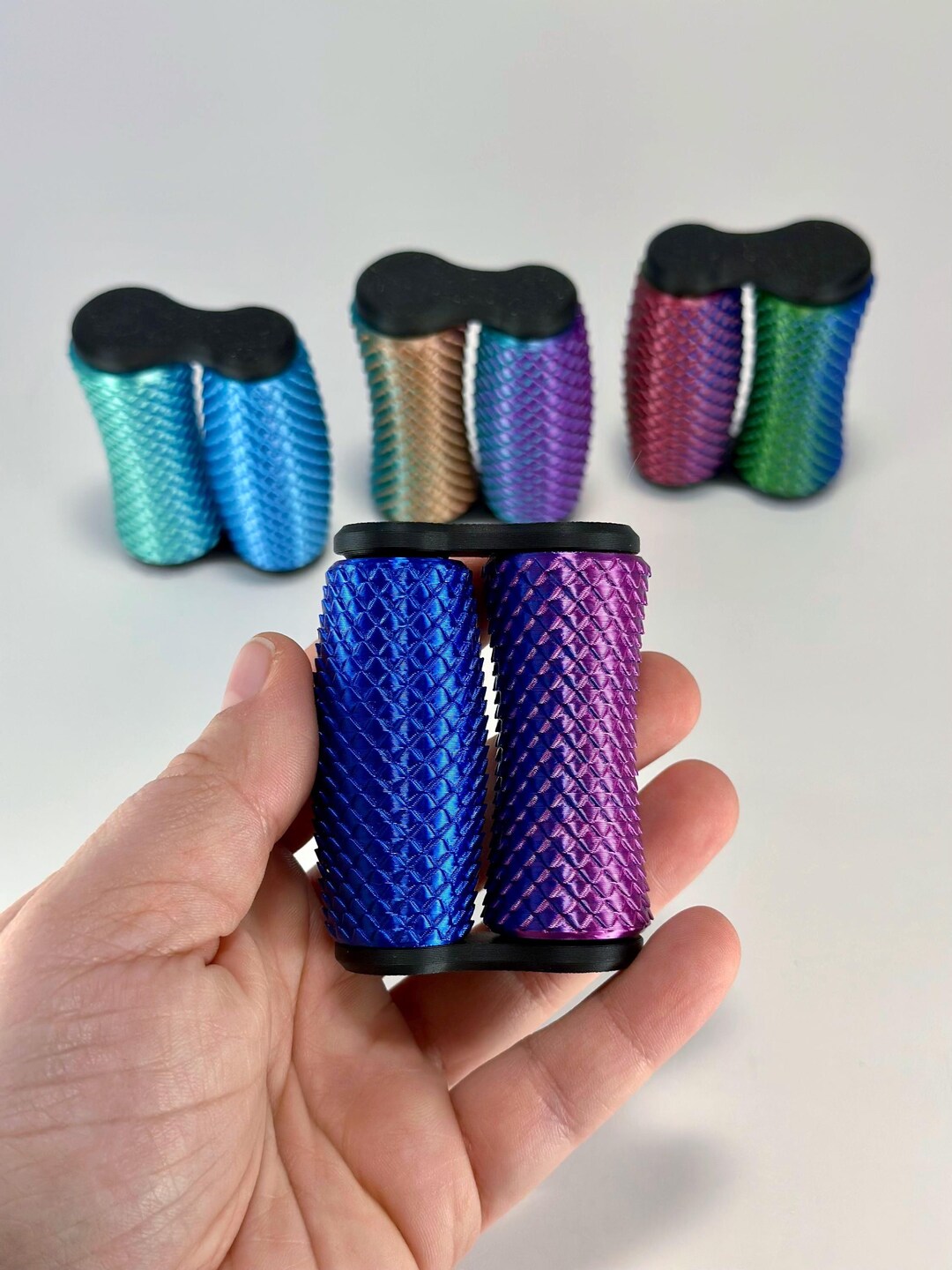Dragon Scale Dual Hand Roller Fidget Toy: Tactile Sensory Stim Tool - Etsy
