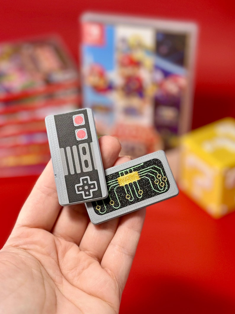 Retro NES Controller Magnetic Fidget Slider Toy | 3D Printed With 16 ...