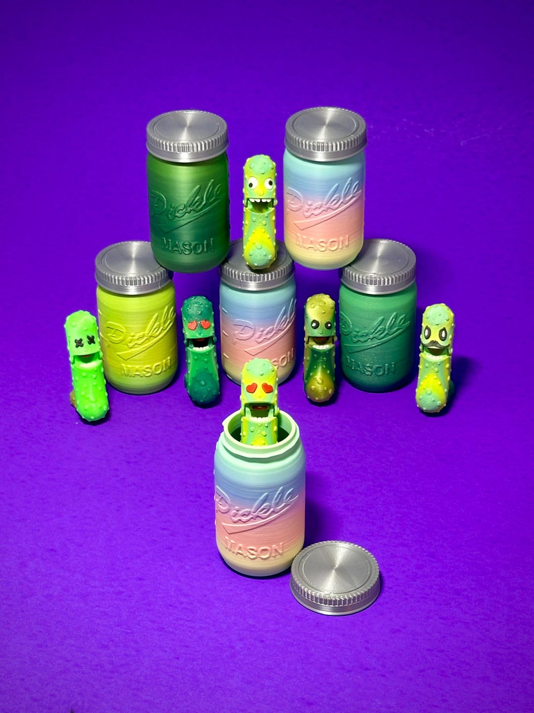 Jar O' Pickles - Mystery 2 Pack + Mini Jar | 3D Printed Tickles the ...