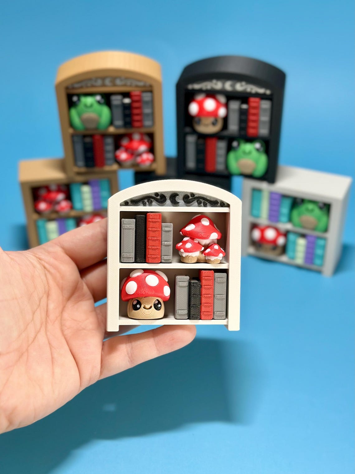 Cozy Book Nook Bookshelf Fidget Multi-clickers: 3D Printed Build Your ...