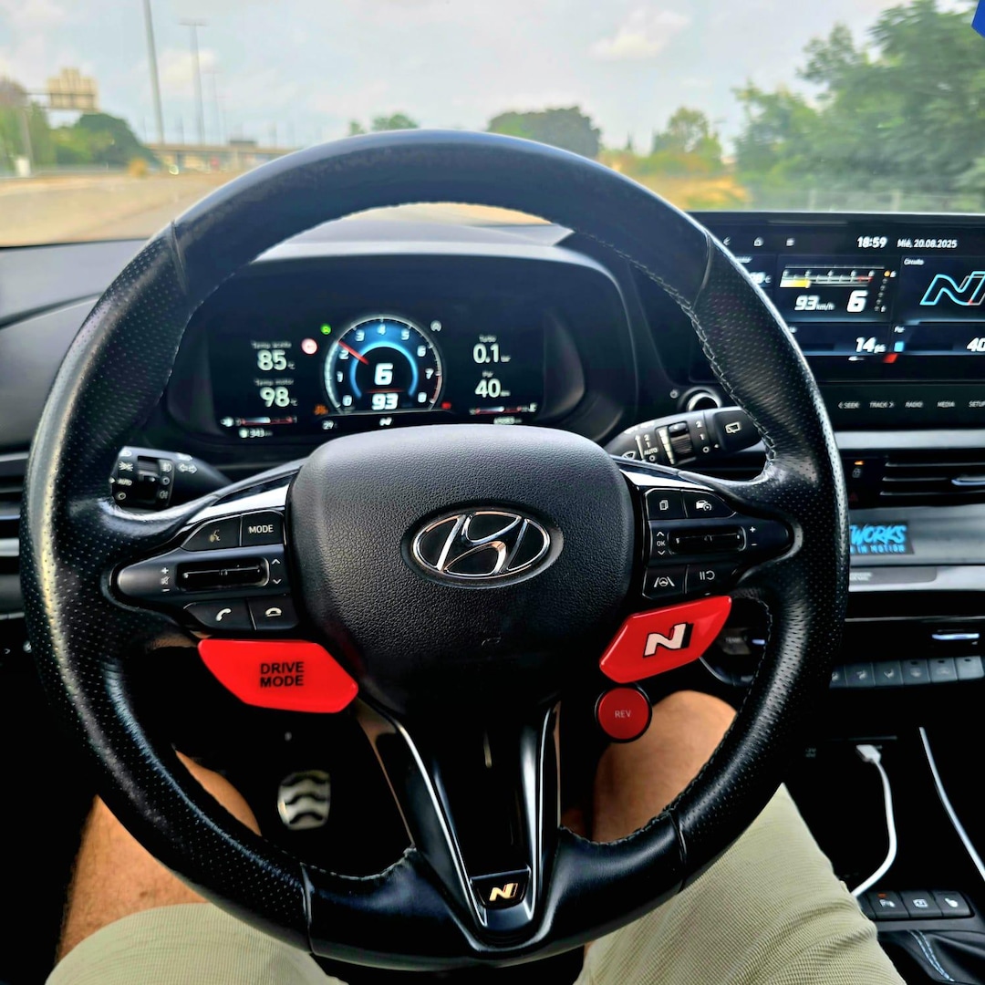 Custom Hyundai N Drive Mode Buttons | Red 3D Printed Car Accessories ...