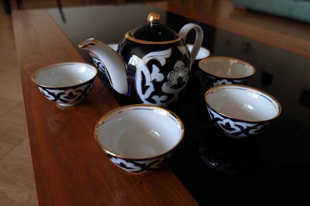 Tea Gift Set,porcelain Tea Set,porcelain Tea Set,traditional Uzbek ...