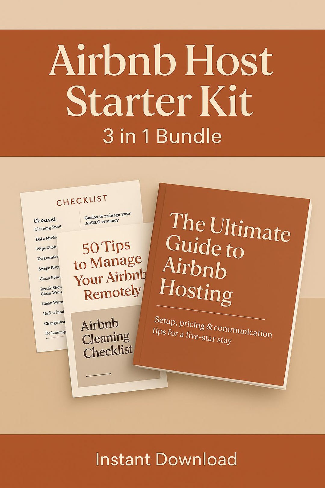 Airbnb Host Starter Kit | 3-in-1 Bundle | Hosting Guide + Remote ...