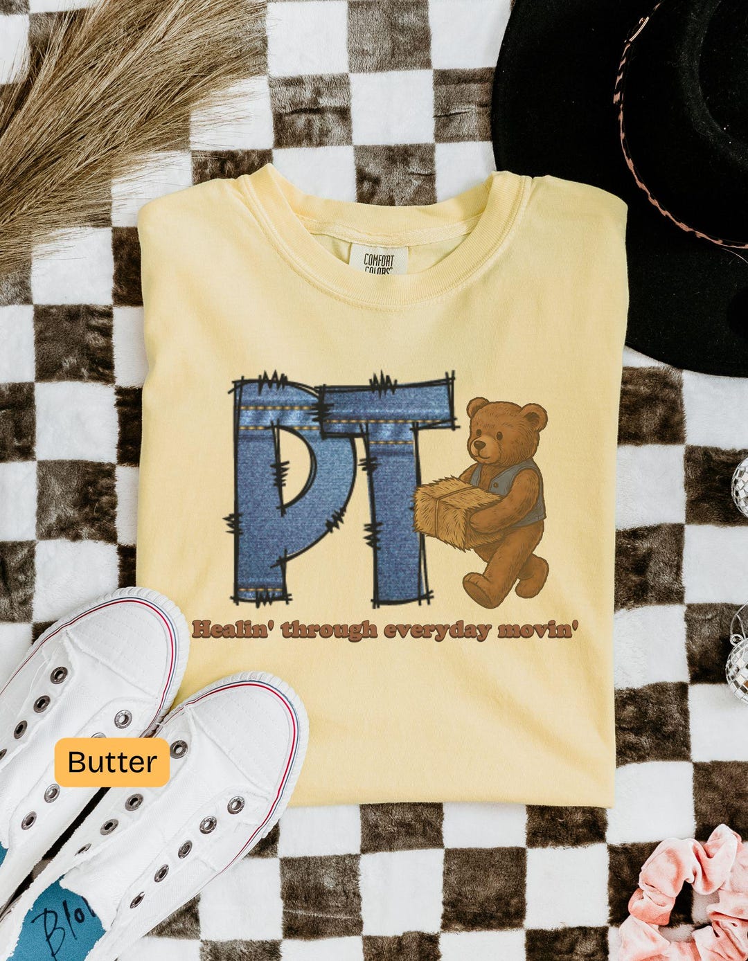 Western Physical Therapy Shirt, Teddy Bear PT Tee, Healing Through ...
