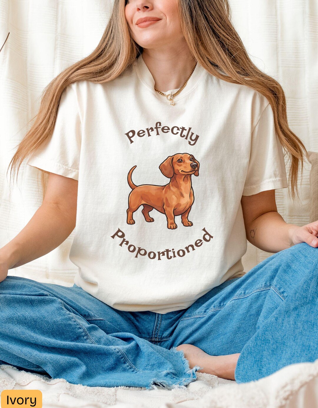Cute Dachshund Shirt, Perfectly Proportioned Doxie Tee, Dachshund Dog ...