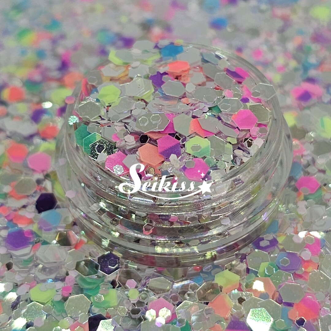 Disco Dance Chunky Glitter Mix: Multicolor Hexagon Polyester Glitter - Etsy