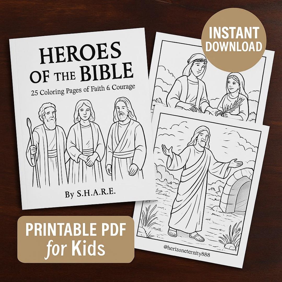Bible Coloring, Christian Homeschool, KJV Printable, Kids Bible ...