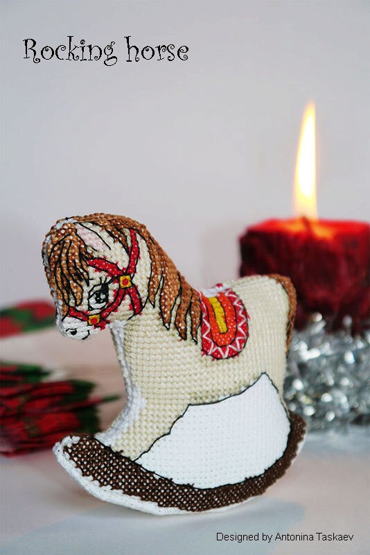 Rocking Horse, Double Sided Toy Cross Stitch Pattern - Etsy