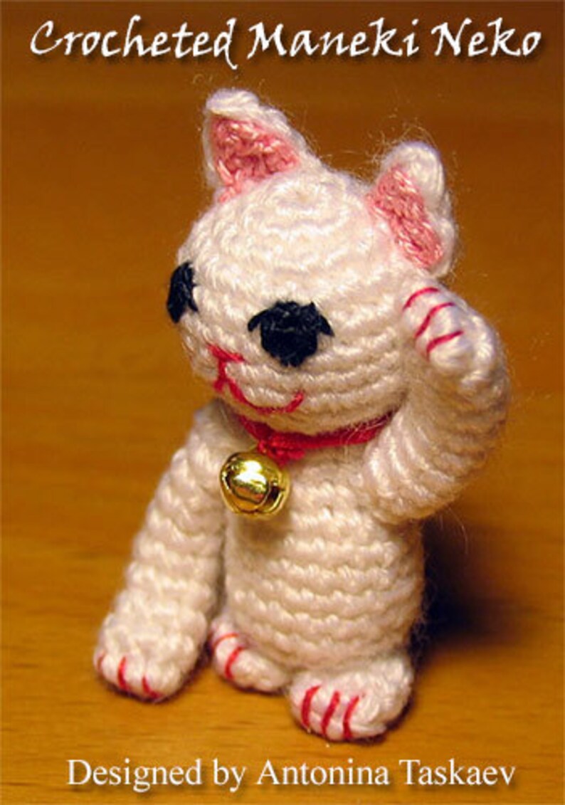 Crocheted Maneki Neko Toy Pattern - Etsy