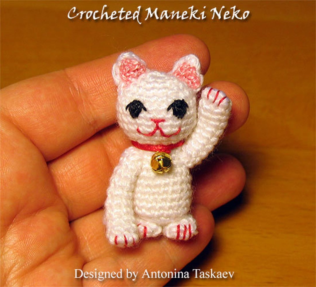 Crocheted Maneki Neko Toy Pattern - Etsy