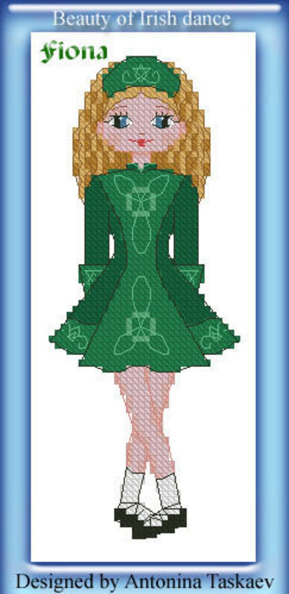 Beauty of Irish Dance Fiona Cross Stitch Pattern - Etsy
