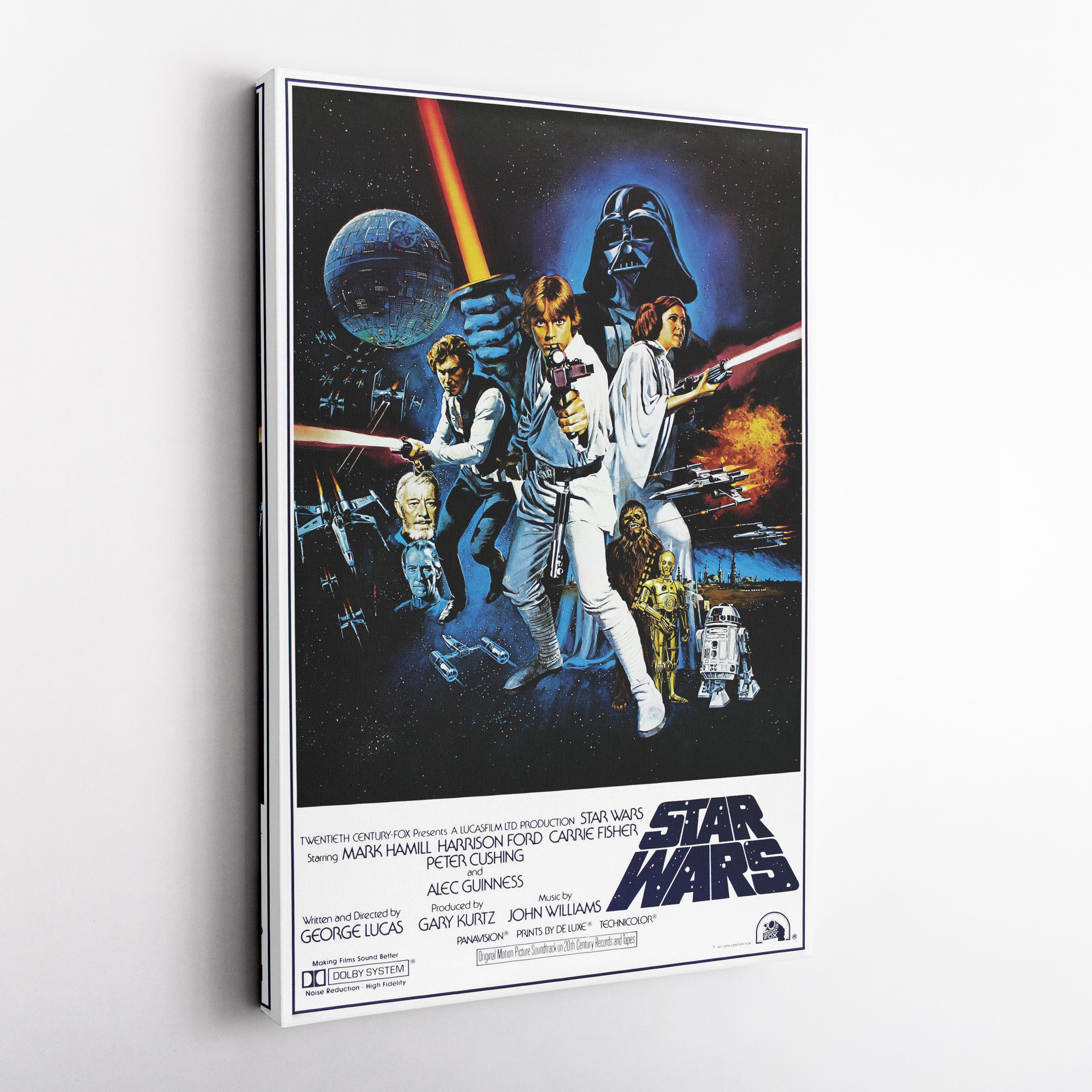 1977 Star Wars Canvas Poster – Retro Sci-fi Wall Art, Original Movie ...