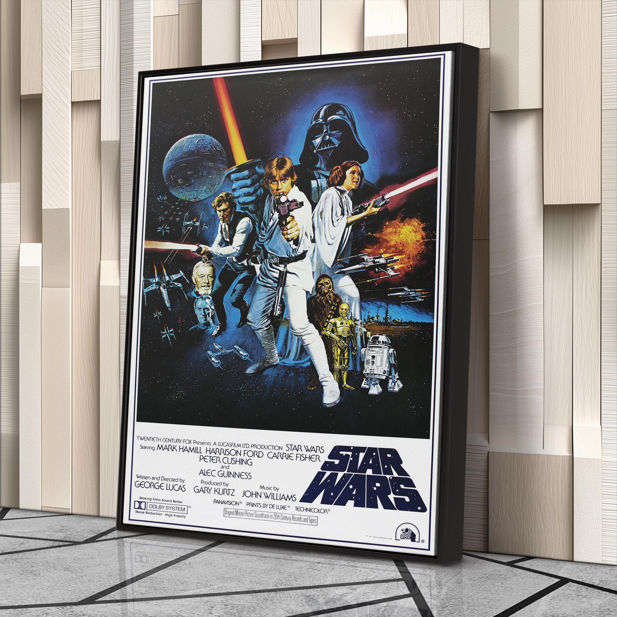 1977 Star Wars Canvas Poster – Retro Sci-fi Wall Art, Original Movie ...