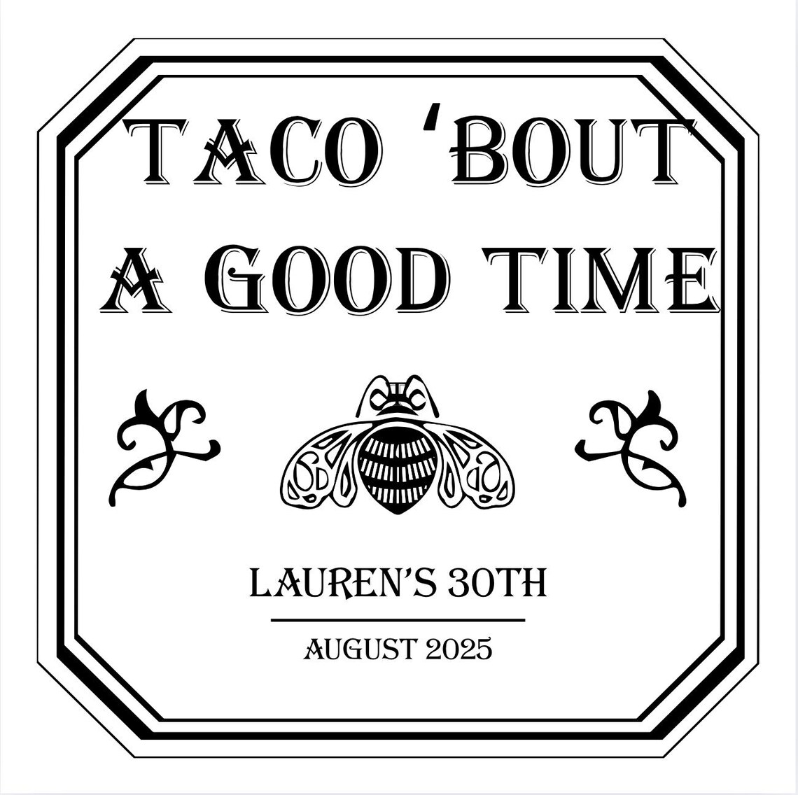 Easy Edit Yourself DIY Patron Label - Resizable, Good for Party Favors ...