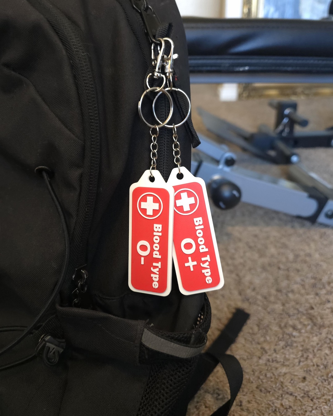 2X Blood Type and Diabetic Medical Information Keychains!!! - Etsy