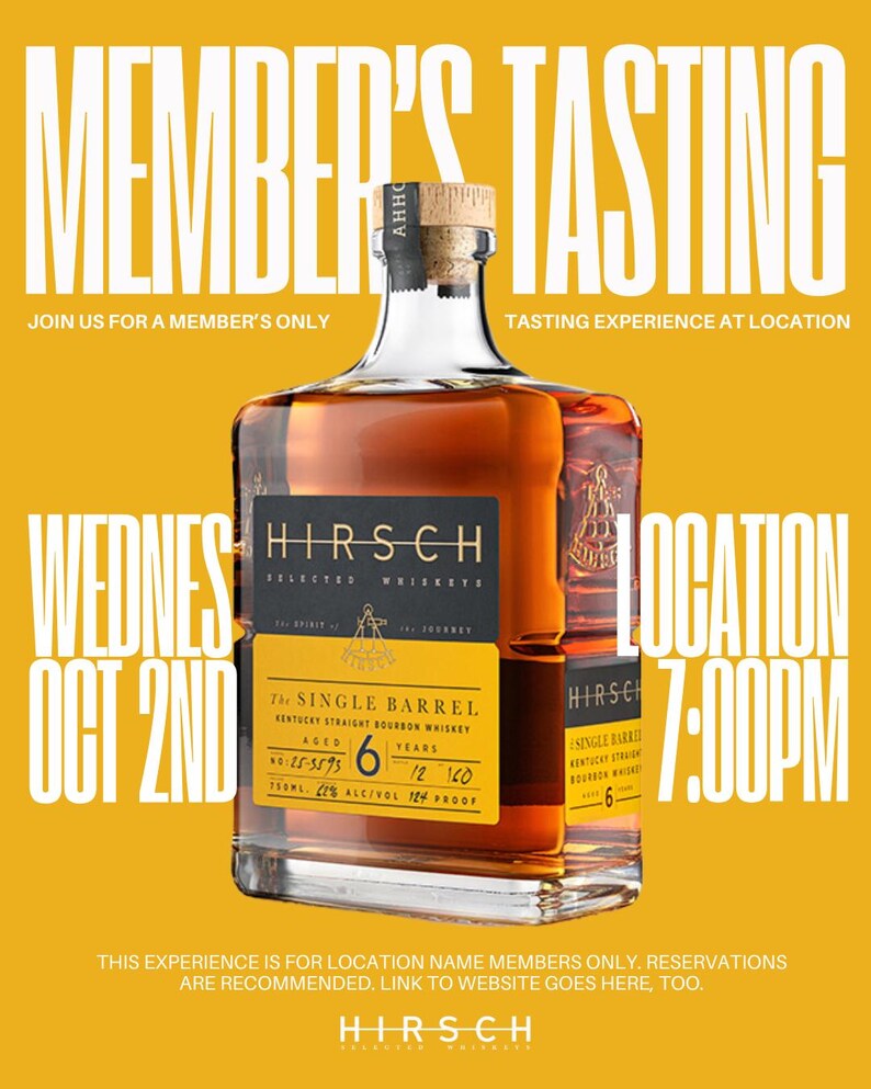 Canva Template - Nightlife Restaurant Cigar Whiskey Lounge Experience ...