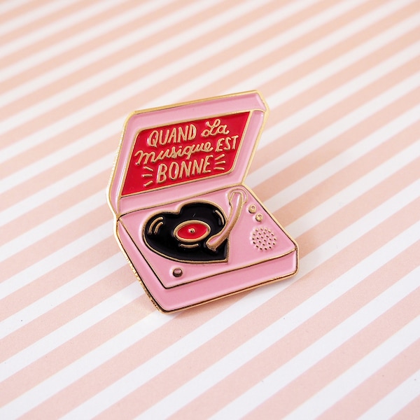 Record Player Pin - Etsy