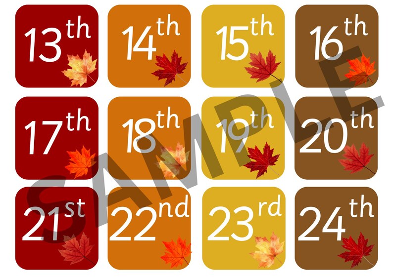 Fall Theme Ordinal Numbers Flashcards: Homeschool Math | Kindergarten ...