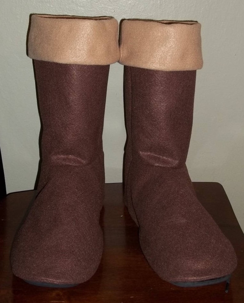 Boot SHOE COVERS Pirate, Prince Charming, Jedi, Riding Boots in Brown ...