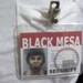 Half Life Cosplay Scientist Costume Pieces Black Mesa ID, Neck Tie and ...
