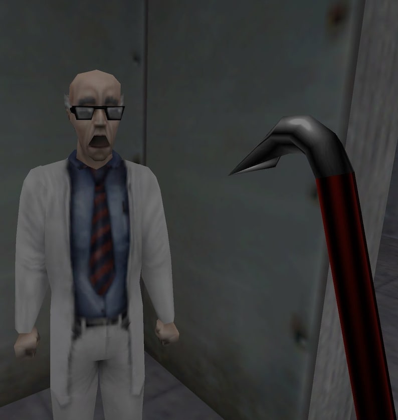 Half Life Cosplay Scientist Costume Pieces Black Mesa ID, Neck Tie and Lab Coat MANY Sizes of ...