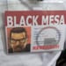 Half Life Cosplay Scientist Costume Pieces Black Mesa ID, Neck Tie and ...