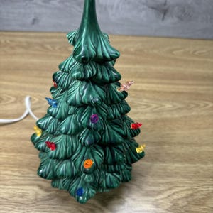Vintage Holland Mold Ceramic Lighted Christmas Tree 11” Tall - Etsy