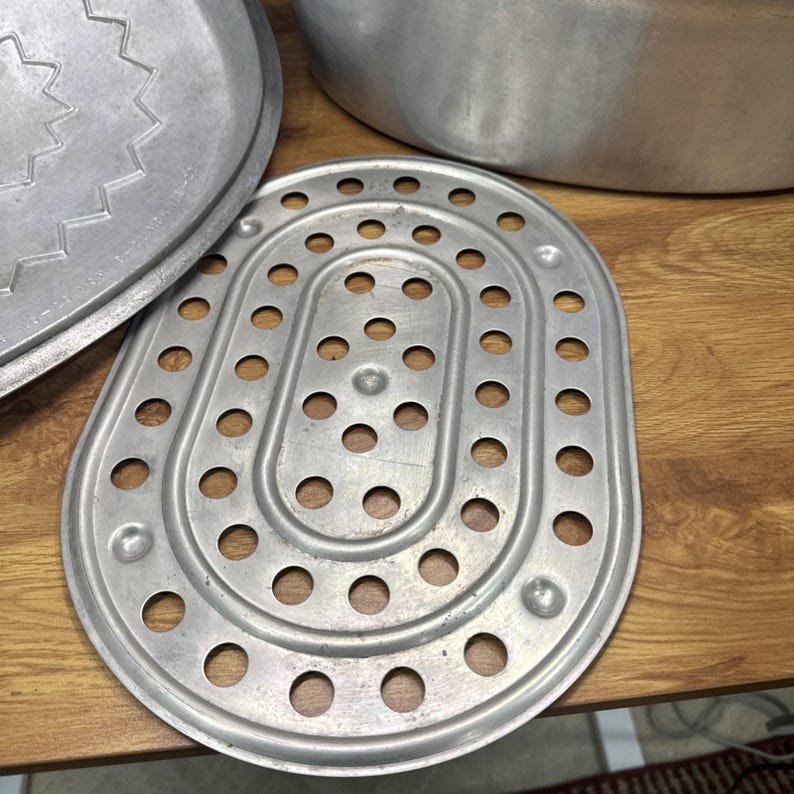 Wagner Ware Sidney 269M Cast Aluminum Oval Roaster Drip-drop Lid ...