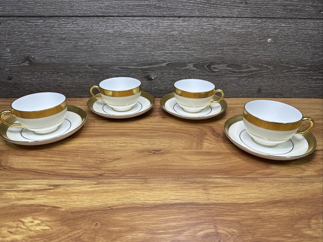 Minton Buckingham Bone China Made in England K159 Tea Cup and Saucer ~4 ...