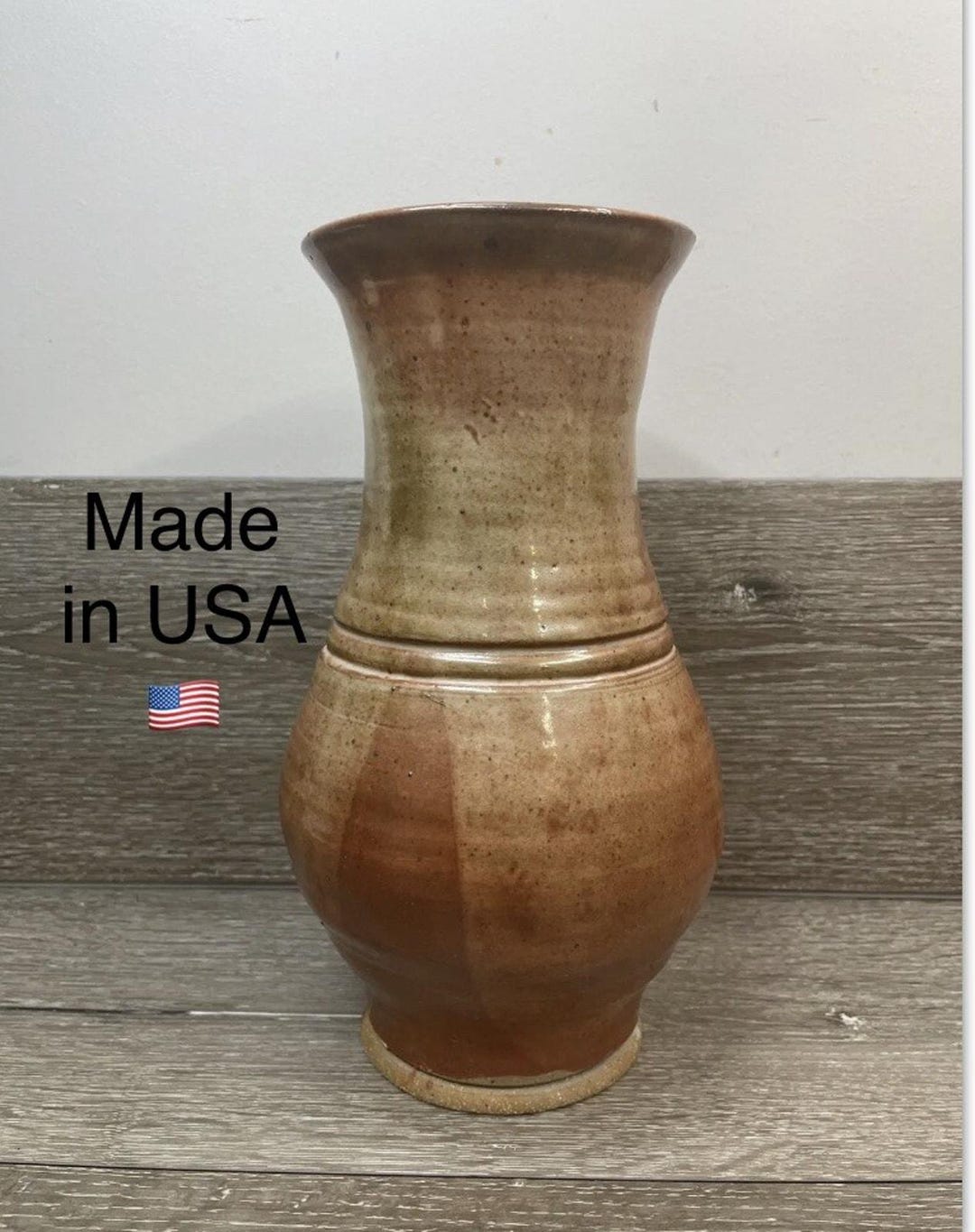 Vintage Evan Jones Studio Handmade Stoneware Vase 10.25” USA - Etsy