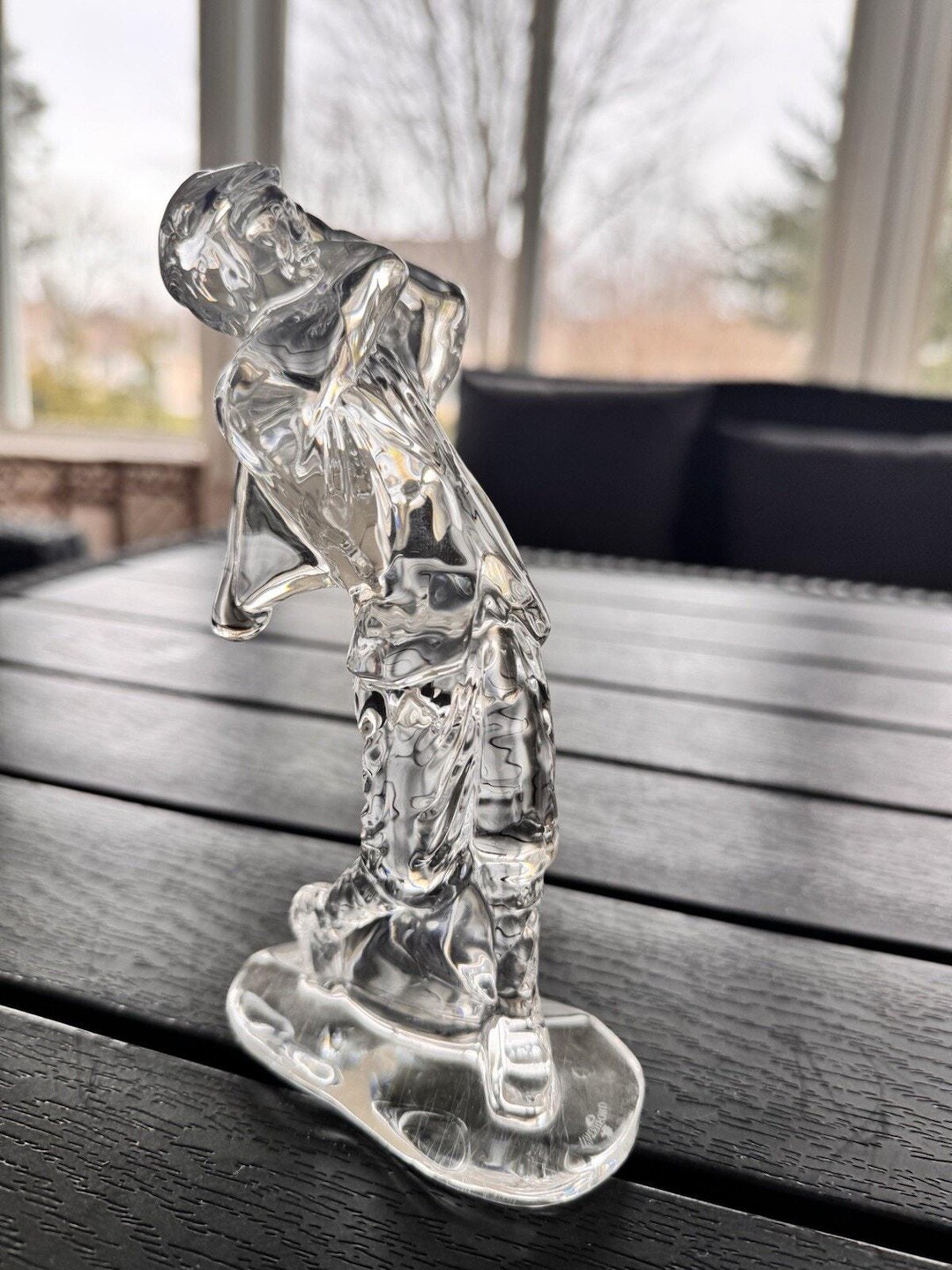 Vintage Waterford Crystal Male Golfer in Full Swing. 6.5in. Paperweight ...