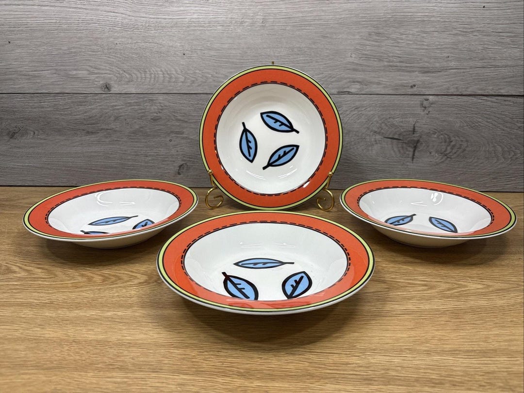 Villeroy & Boch 8" Citta Campagna Novi Soup Pasta Bowls Luxembourg Set ...