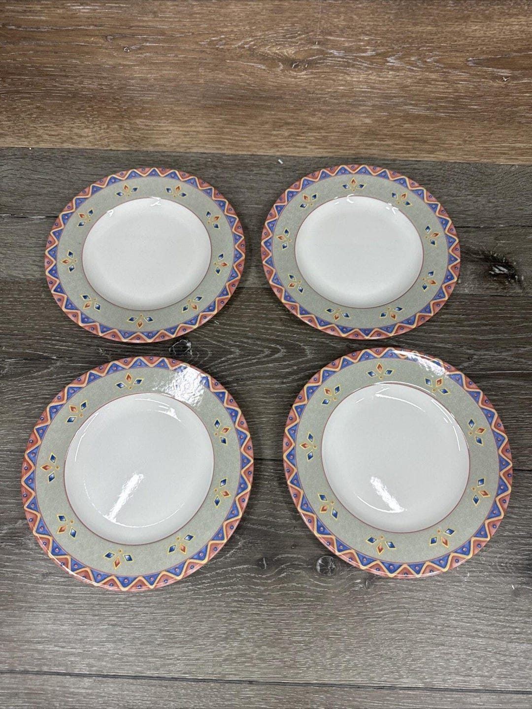 Vintage Johnson Brothers England Medina Pattern 8.25” Salad Plate Set ...