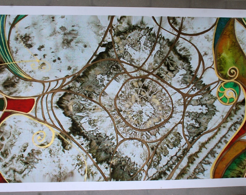 Long Vertical Wall Art, Abstract Painting, Bussines Gift Idea, Canvas ...