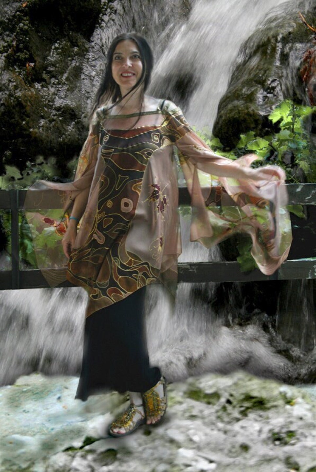 TO ORDER Elven Party Dress, Fantasy, Brown Elven Tunic, Medieval ...
