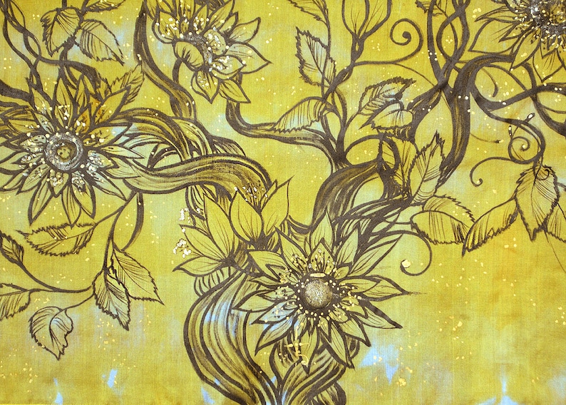 Golden Tree Laurelin, Silmarillion, Long Size Yellow Painting, Art ...