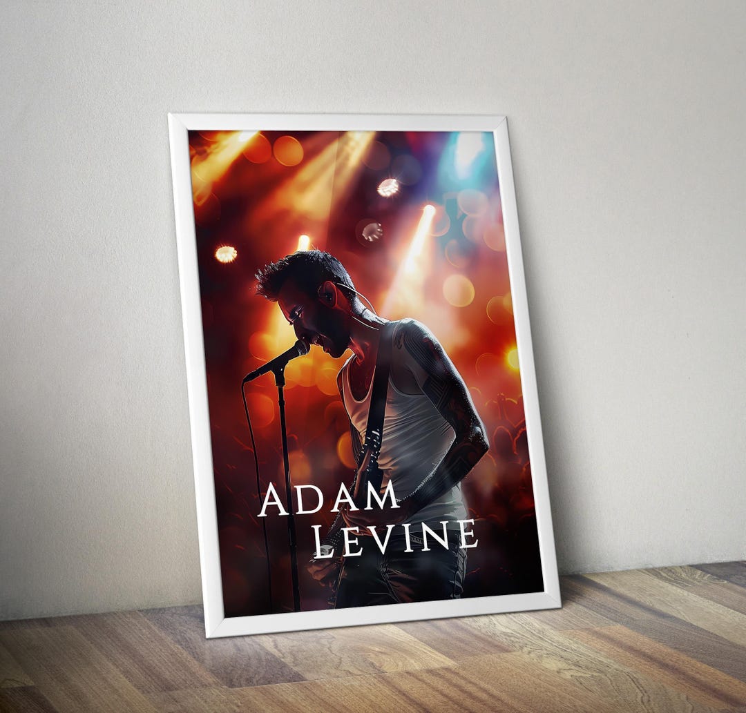 Adam Levine Poster Print | Artist Illustration Poster | Artist Poster ...