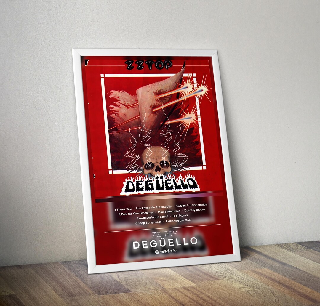 ZZ Top Poster Print | Deguello Poster | Album Poster Print | 4 Color ...