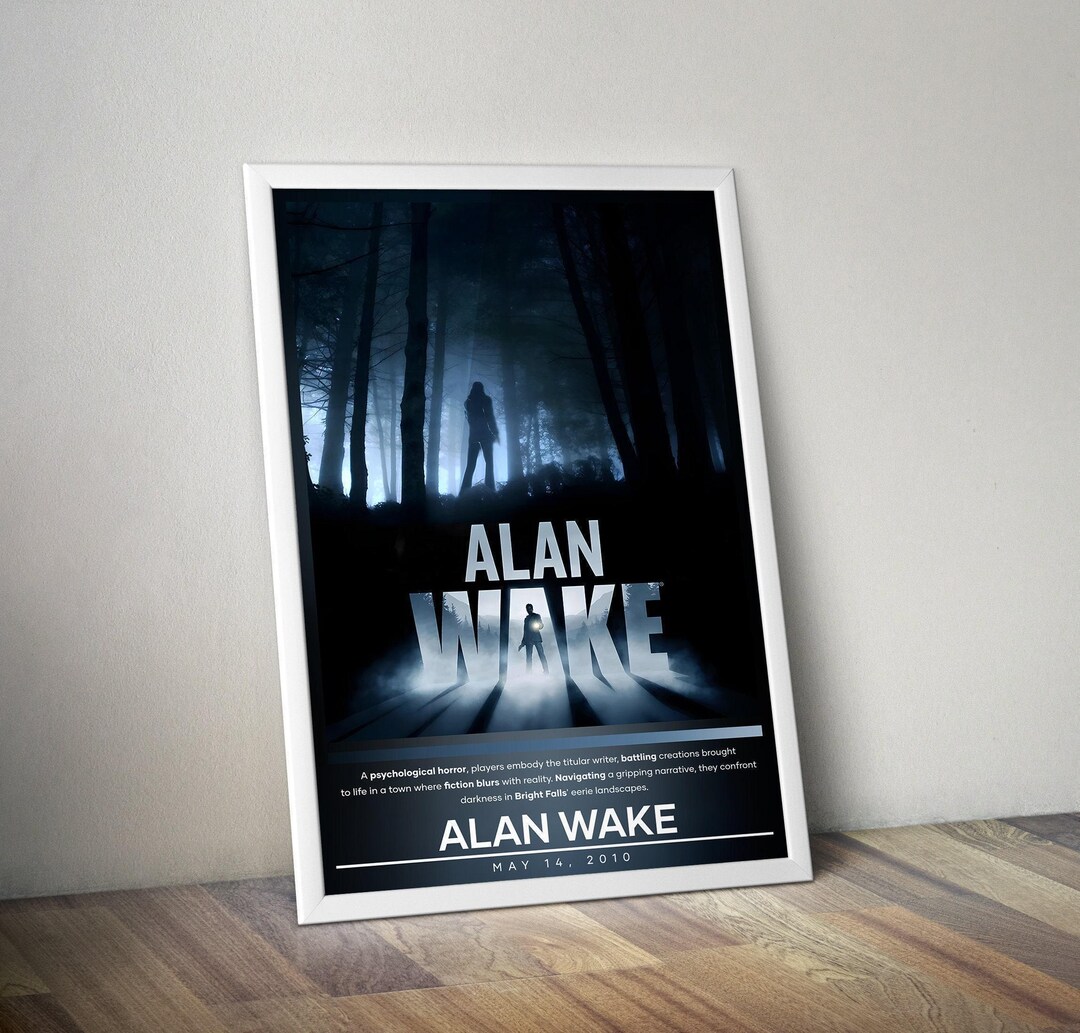 Alan Wake Poster | Alan Wake Prints | Gaming Poster | 4 Colors | Video ...