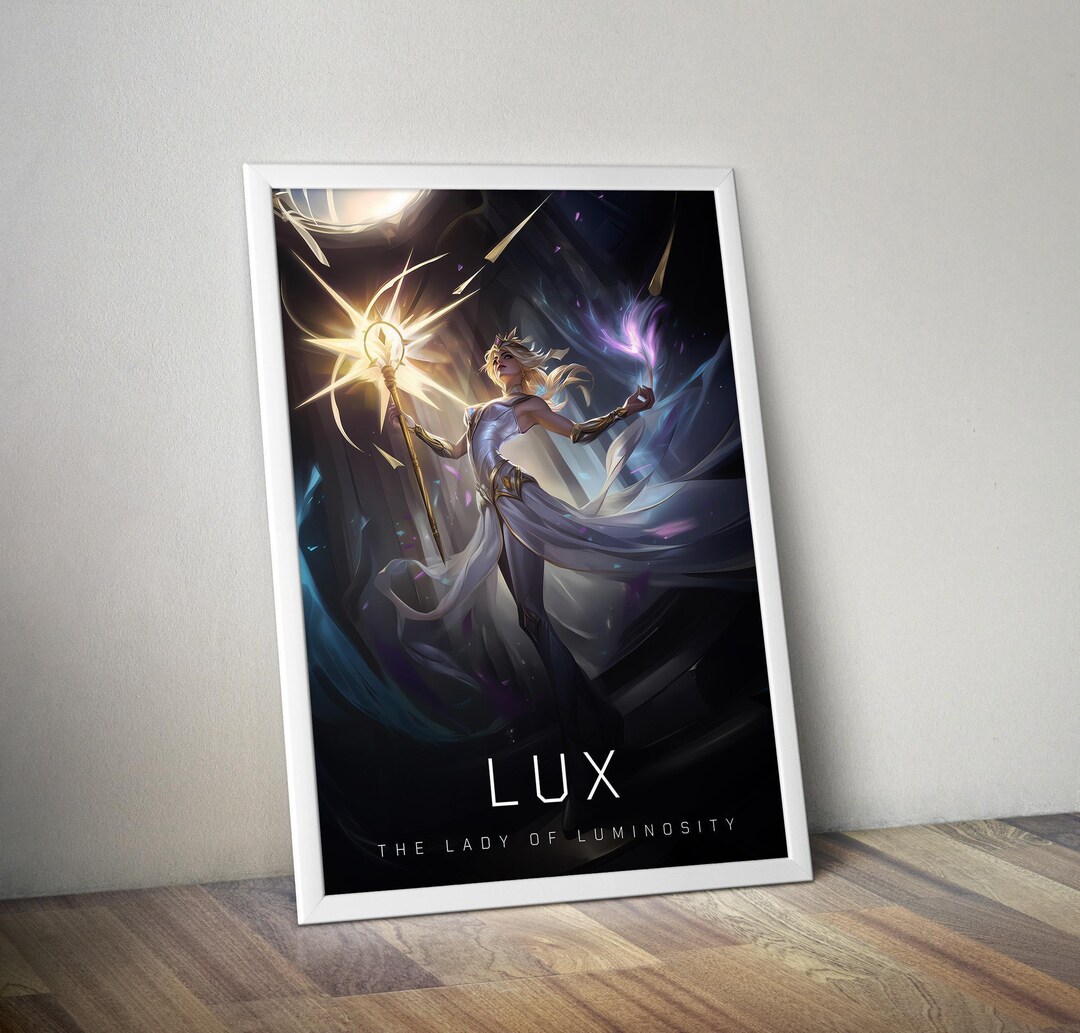 Lux Poster | League of Legends Poster | Gaming Poster | HD Color | Game ...