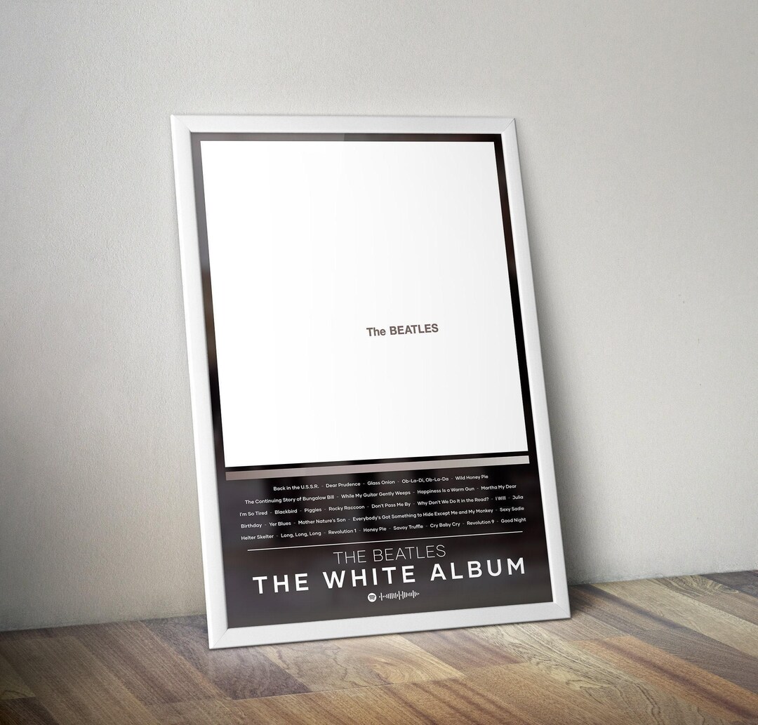 The Beatles Poster | the White Album Poster | Album Poster Print | 4 ...