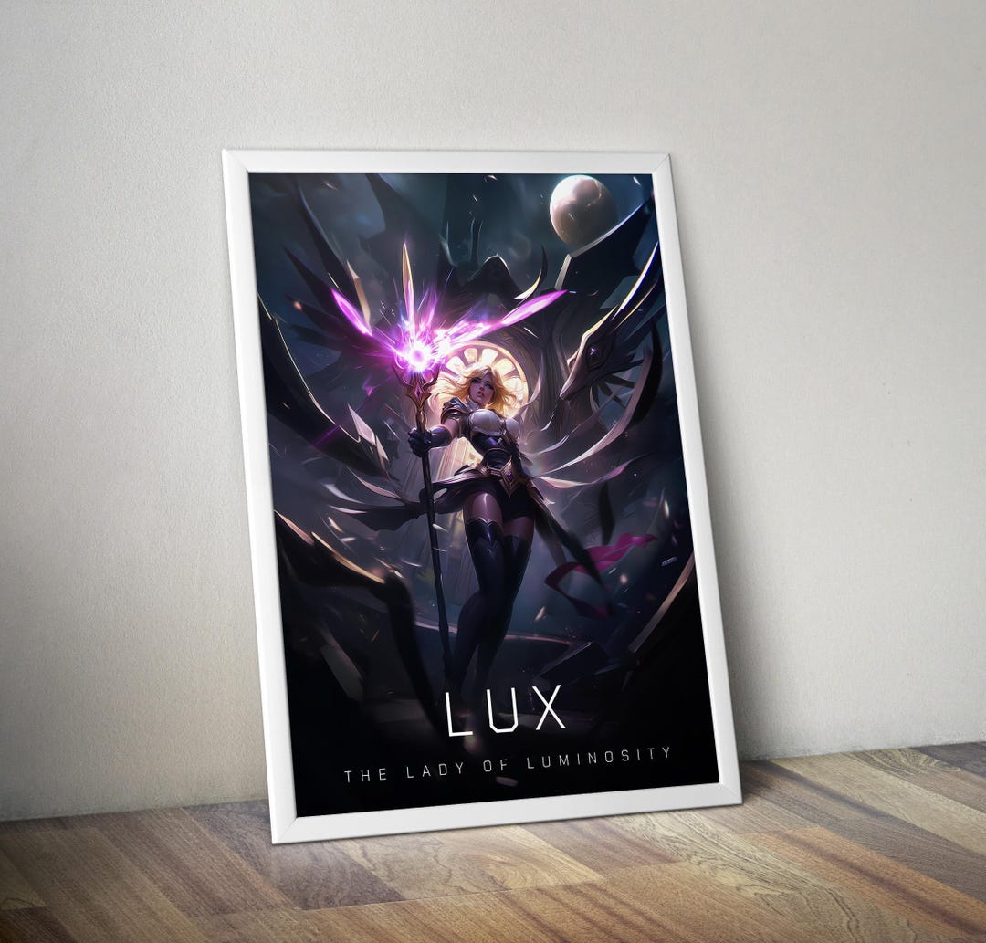 Lux Poster | League of Legends Poster | Gaming Poster | HD Color | Game ...