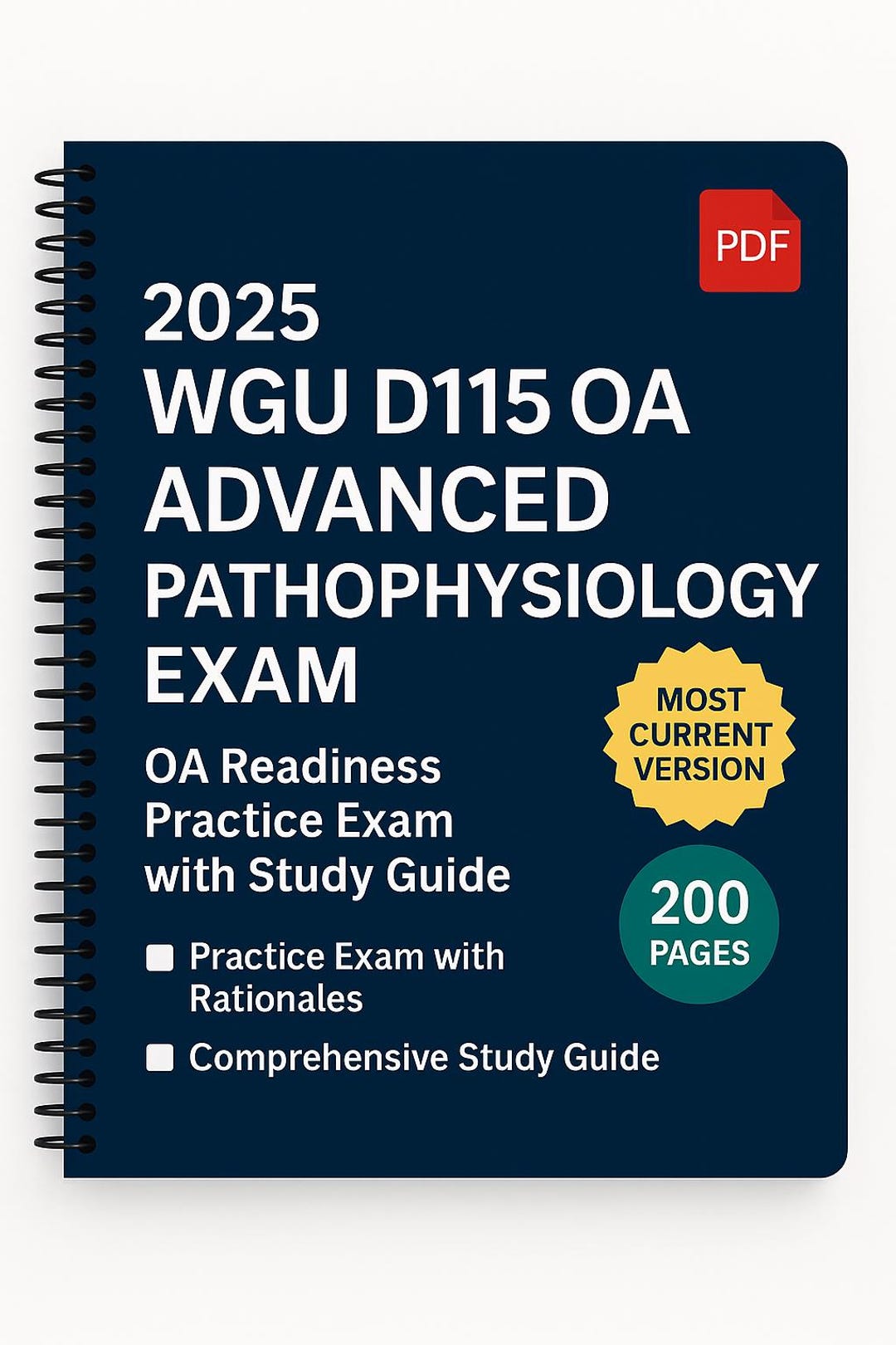 2025 WGU D115 OA Advanced Pathophysiology Exam | Readiness Practice ...