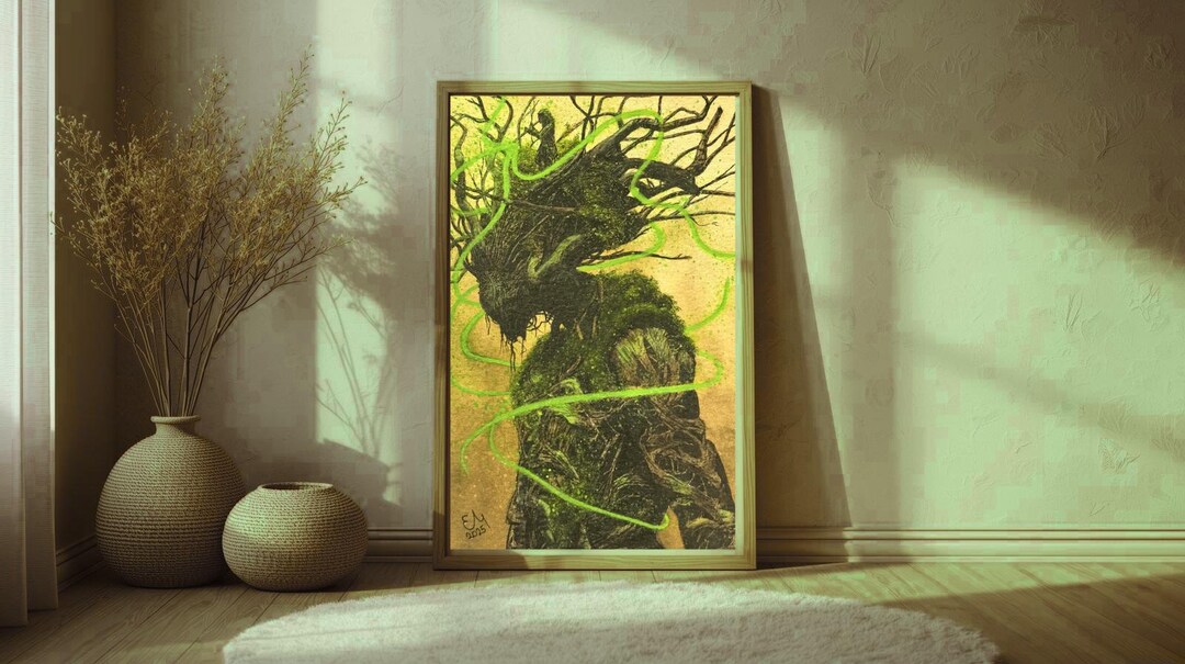 Forest Guardian Spirit – Digital Art Download | Dark Fantasy Nature ...