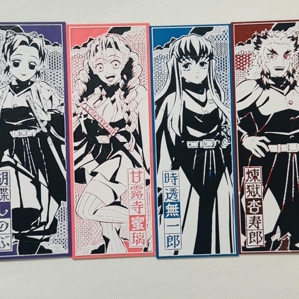 Demon Slayer Bookmark - Etsy