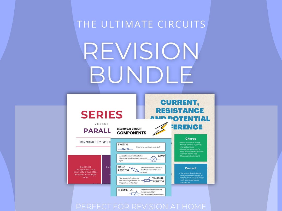 GCSE Circuits Revision Bundle | Revision Study Guide (digital Download ...