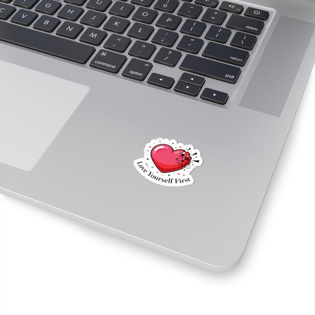 Love Yourself First Sticker | Hearts With a Twist, Anti Valentine, Edgy ...